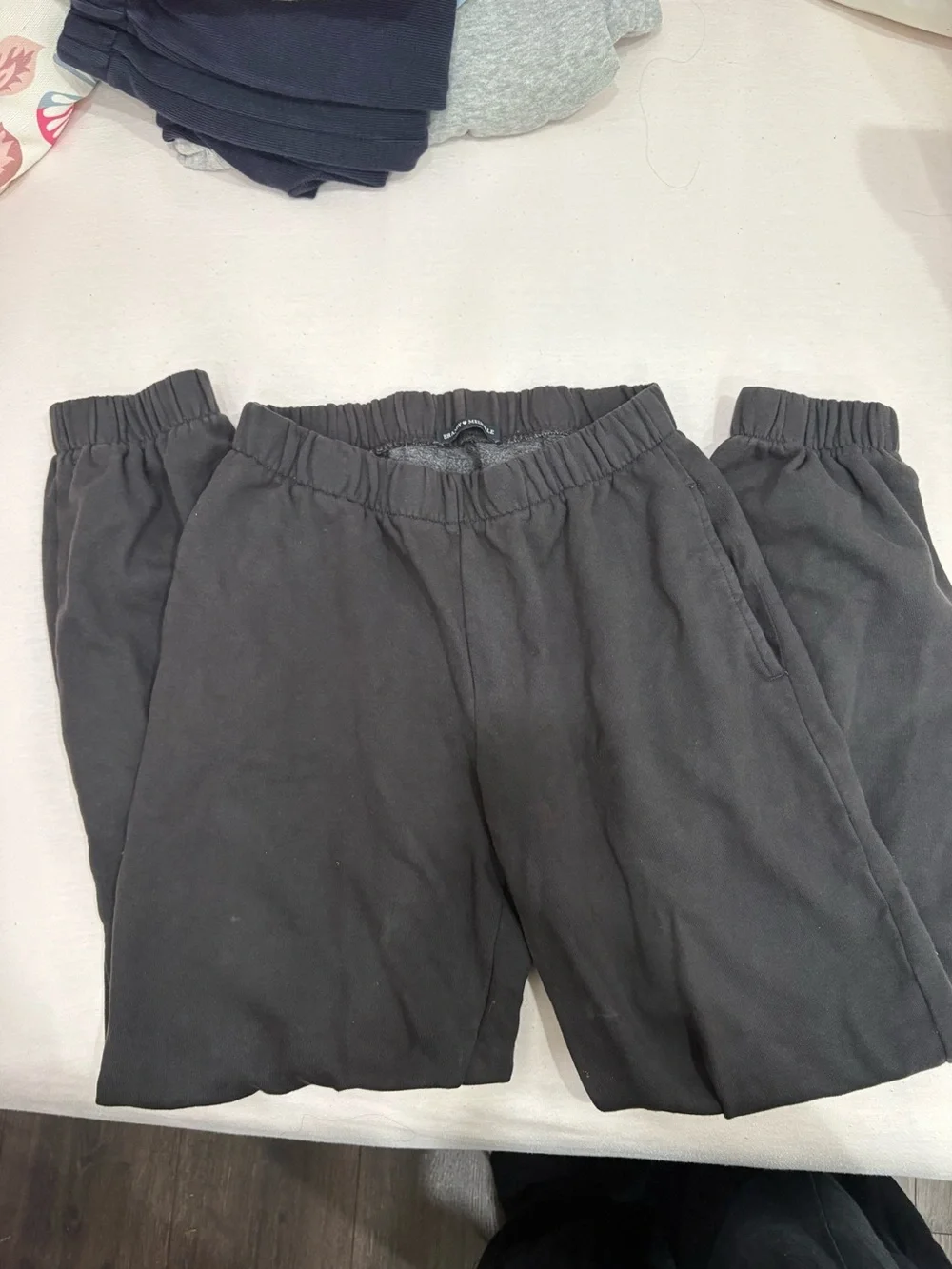 Brandy Melville | Pants & Jumpsuits | Brandy Melville Black Track ...
